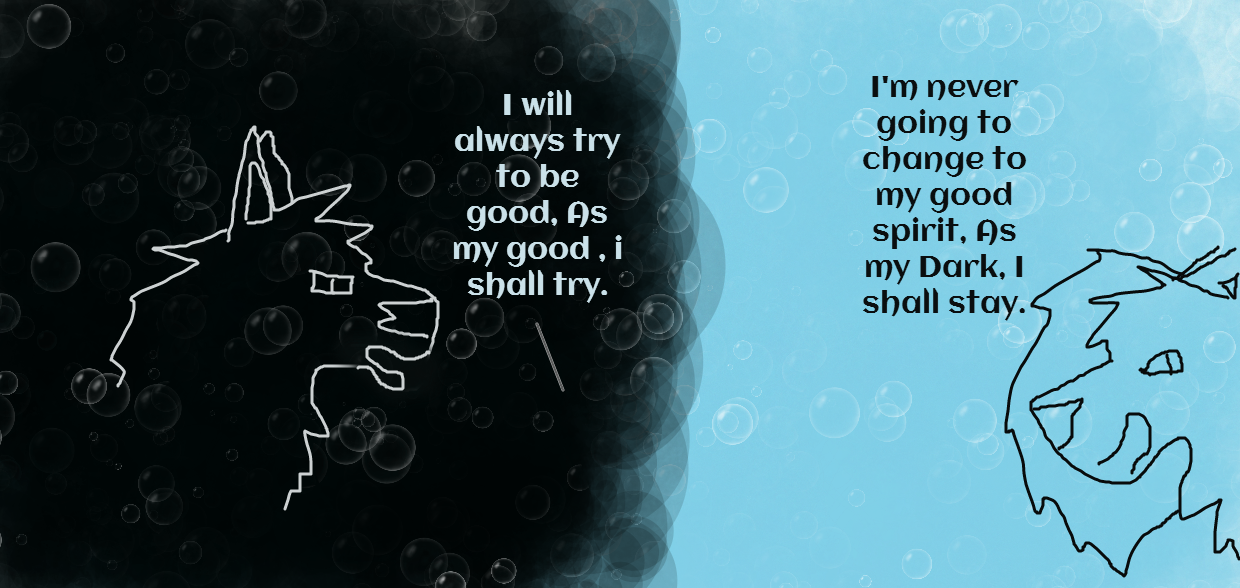 Dark words V.s Good words by Katluvsminecraft on DeviantArt
