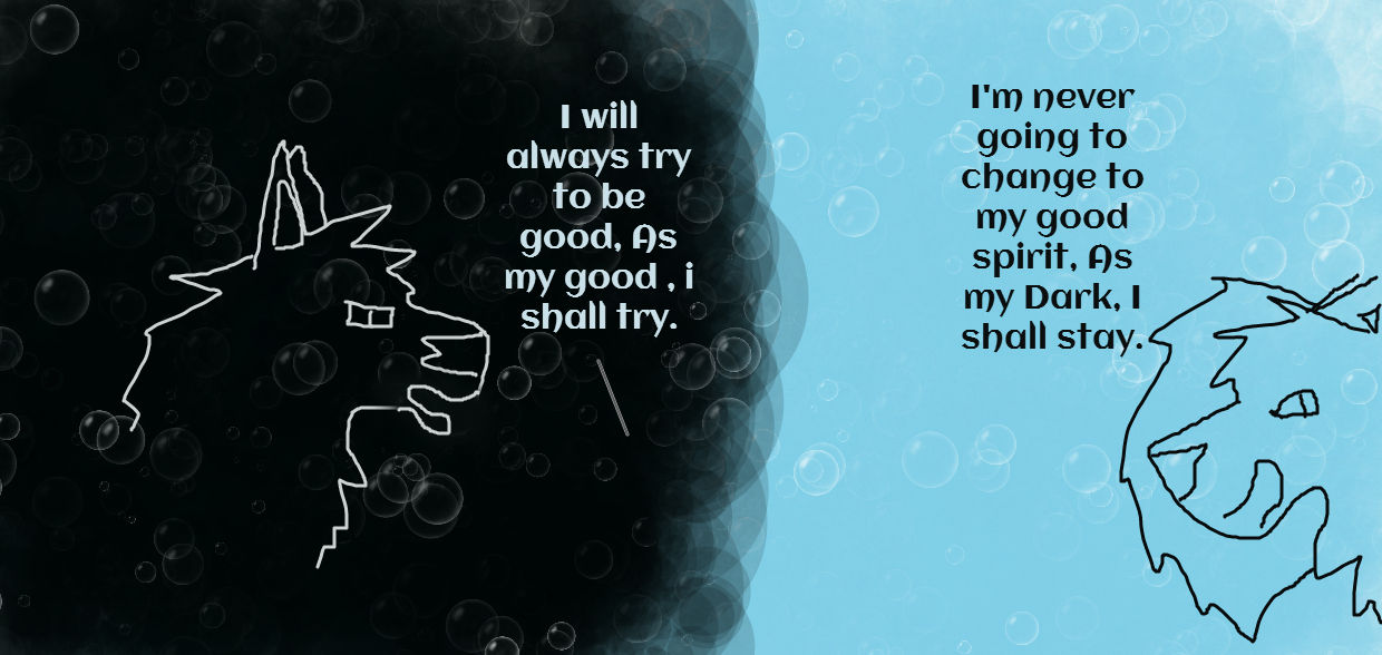 Dark words V.s Good words by Katluvsminecraft on DeviantArt