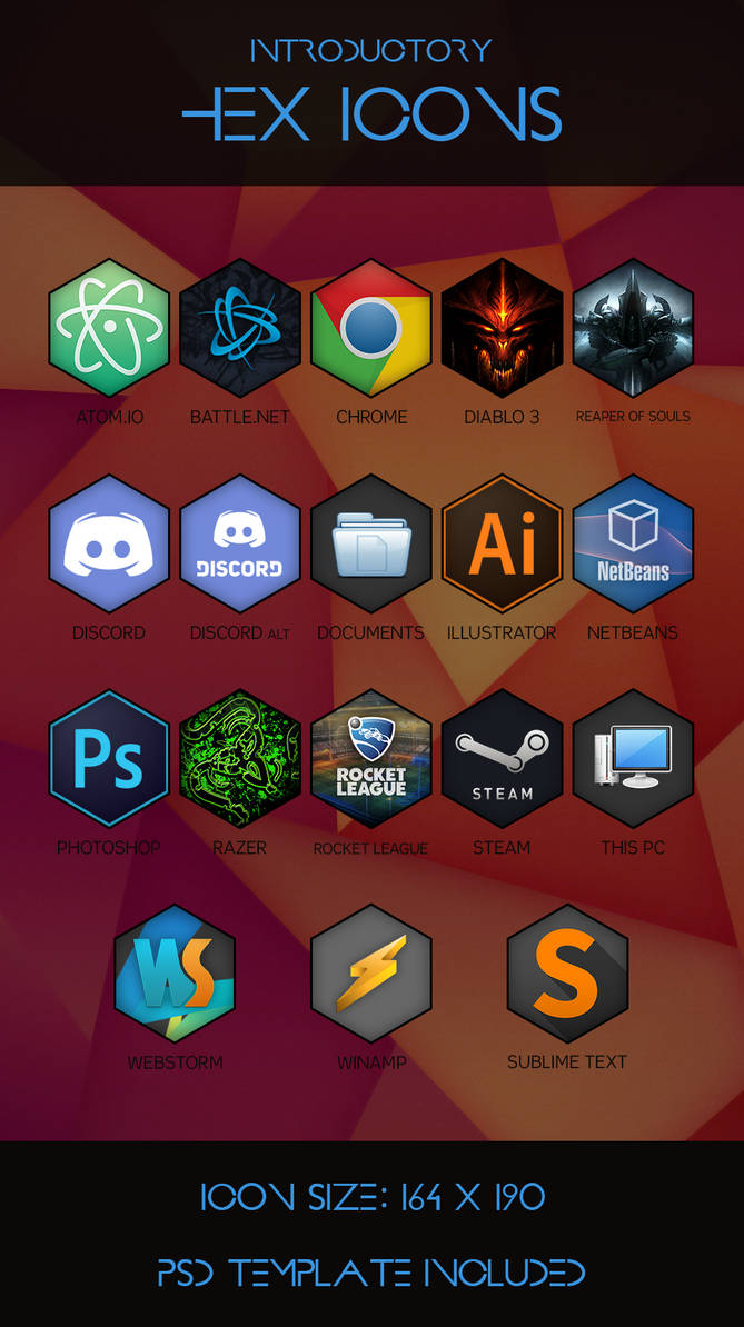 Hex Icons by canowyrms on DeviantArt