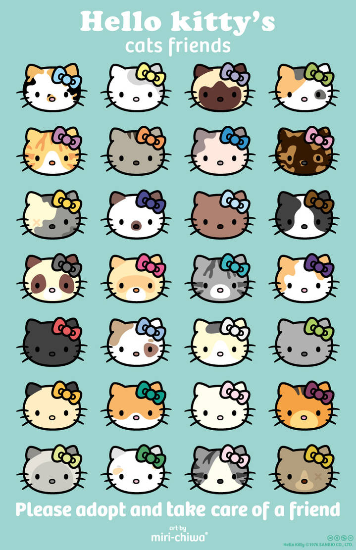 Hello Kittys Cats Friends By Miri Chiwa On Deviantart