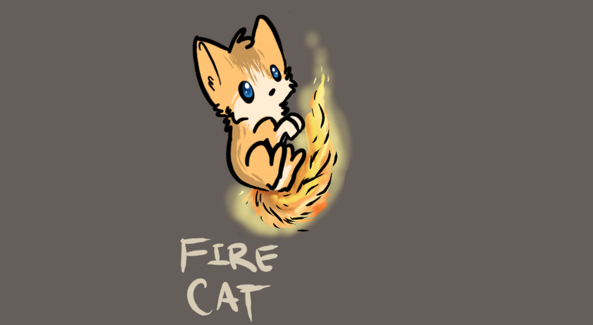 Fire Cat by GingerDrama on DeviantArt