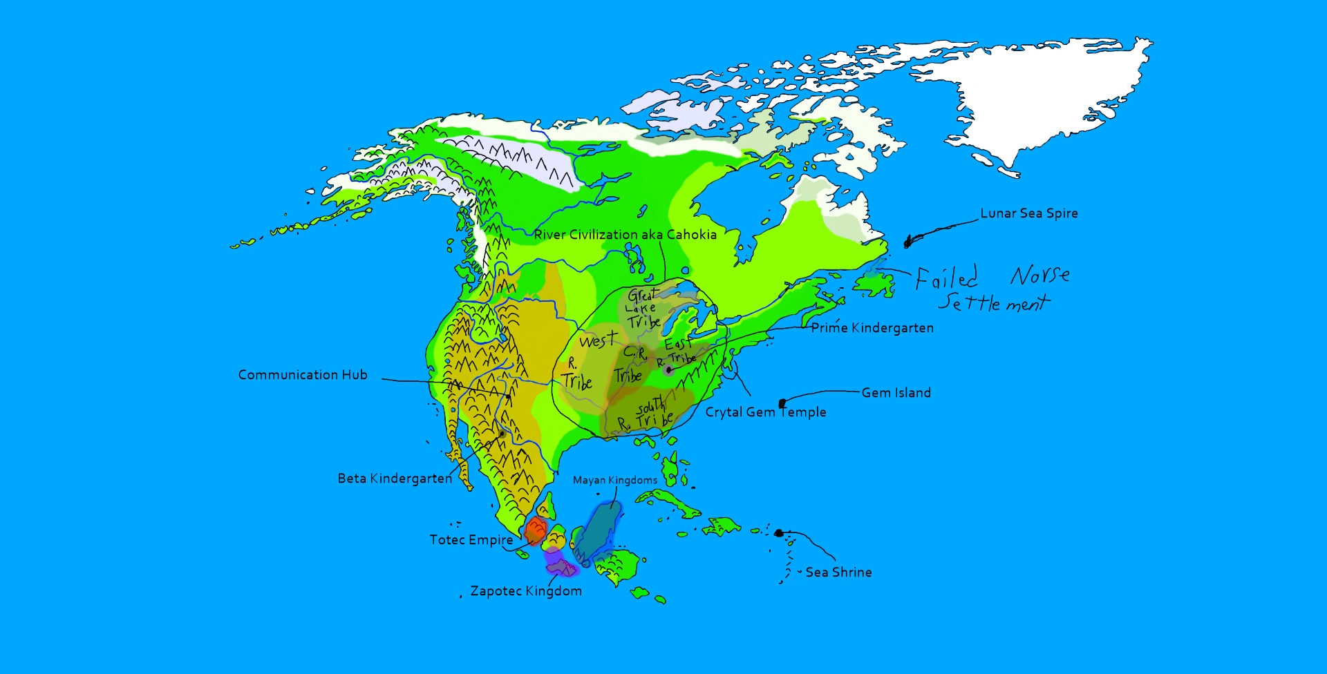 Steven universe Earth at 1000 AD. North America by Ogunarts01 on DeviantArt