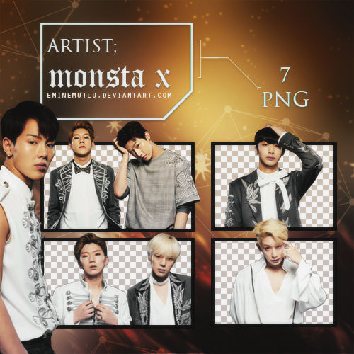 Monsta X - PNG Pack by eminemutlu on DeviantArt