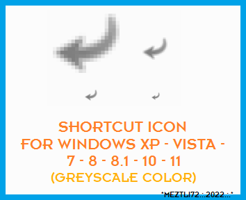 Alternative Shortcut Icon For Windows (Greyscale) by Meztli72 on DeviantArt