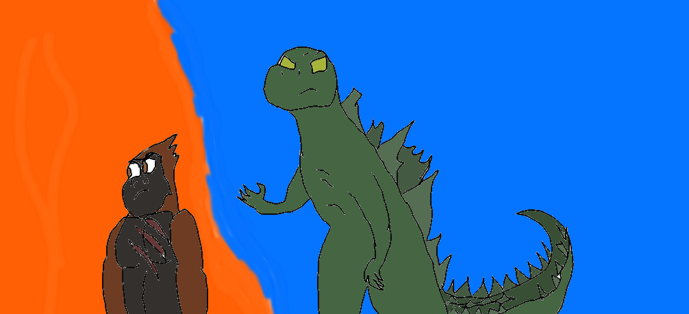 Godzilla vs Monkey Fan Art by marcusdesantiago on DeviantArt