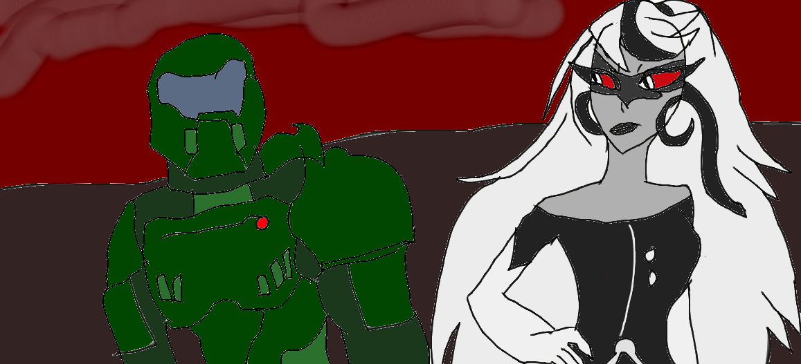 Doom Slayer x Carmilla Carmine 2 by marcusdesantiago on DeviantArt