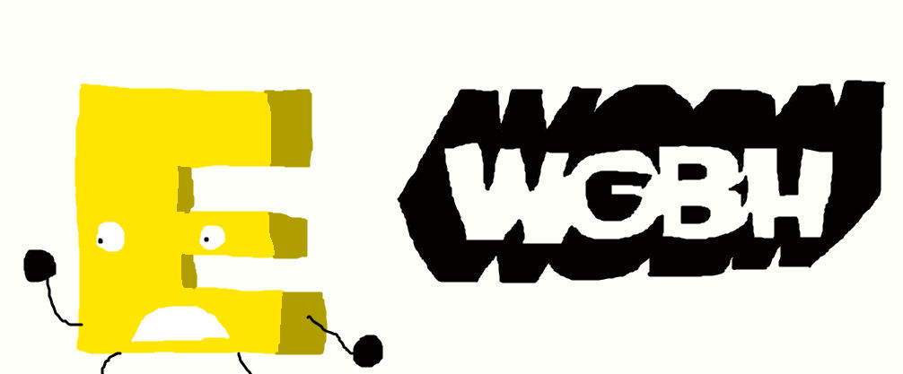E (AlphaOops) running from the WGBH logo by FunnyFox2009 on DeviantArt