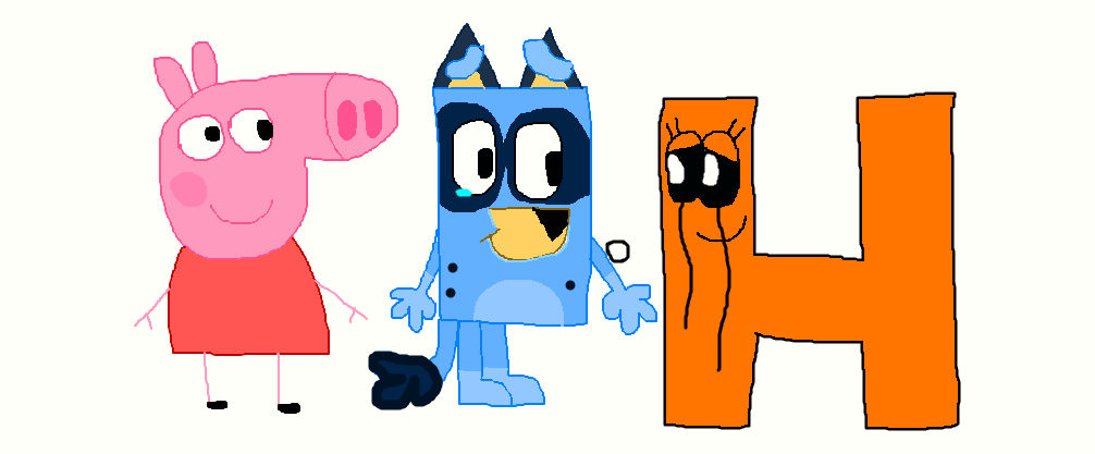 I comfort Peppa Pig and Bluey by FunnyFox2009 on DeviantArt