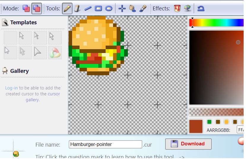 Hamburger-pointer by XxSamayaxX on DeviantArt