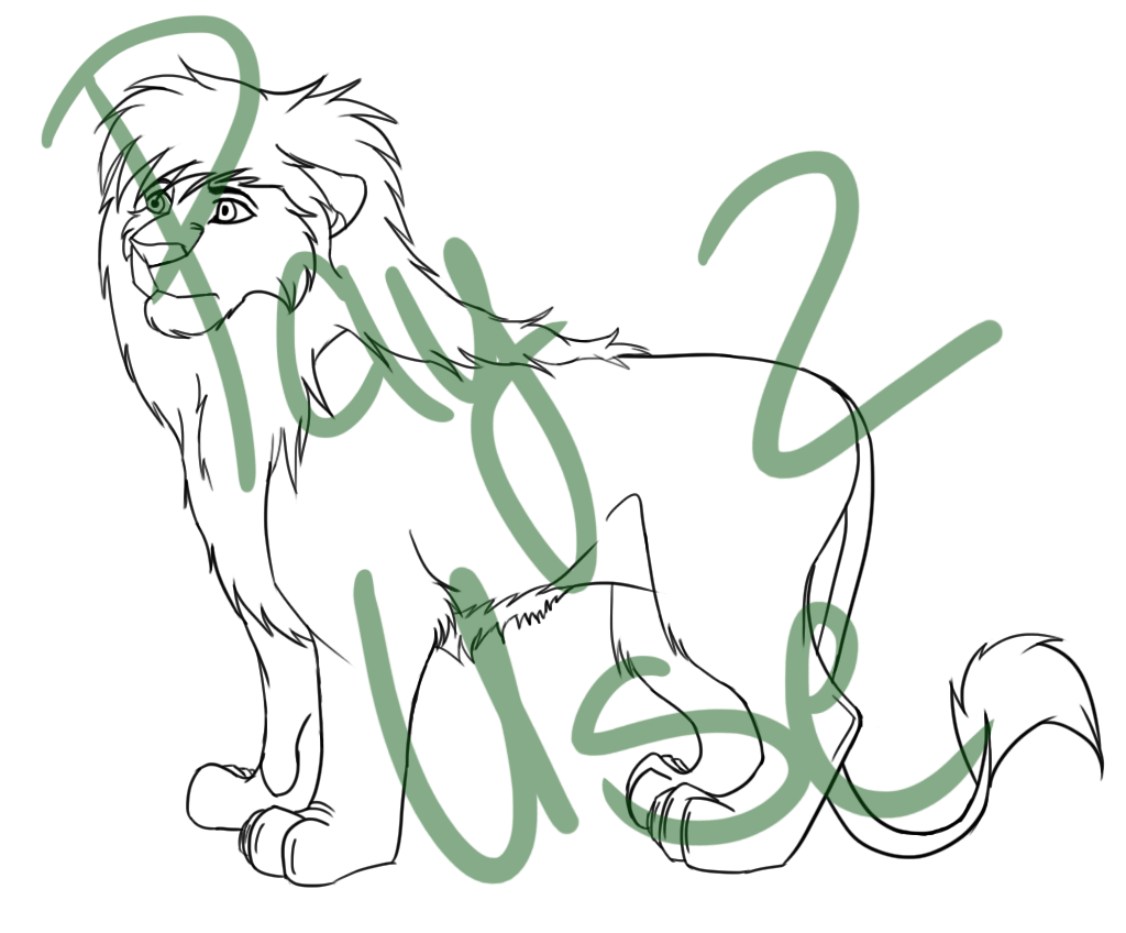 Lion Base-Pay to Use! by ShidraArt on DeviantArt