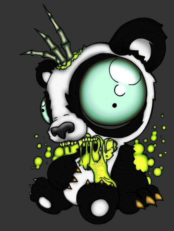 Zombie Panda By Rueyumi On Deviantart