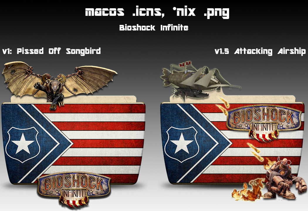 Bioshock Infinite Game Folder Icon (ColorFlow) by nt291263 on DeviantArt