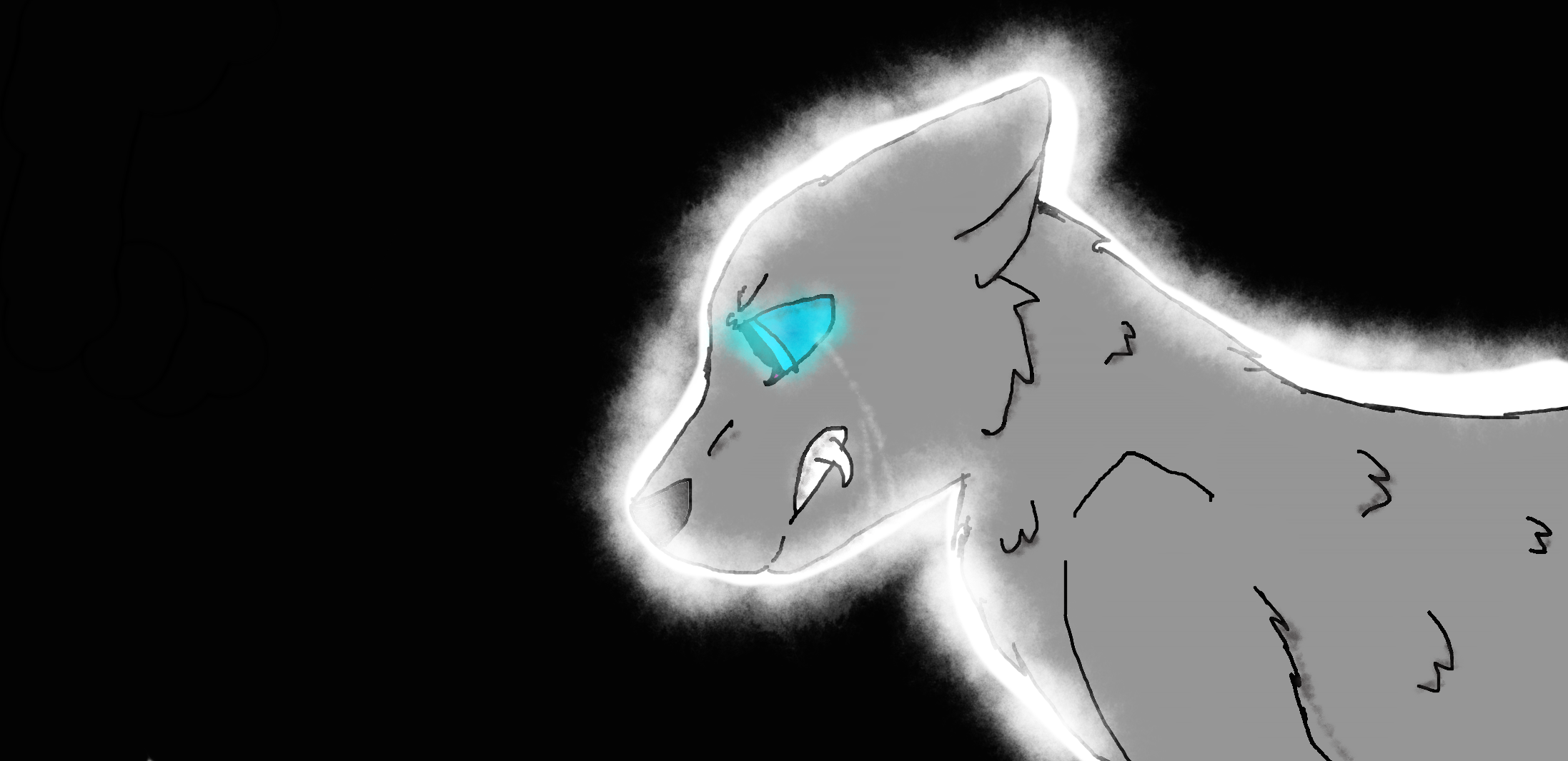 glowing wolf by TheMasterPheanix on DeviantArt