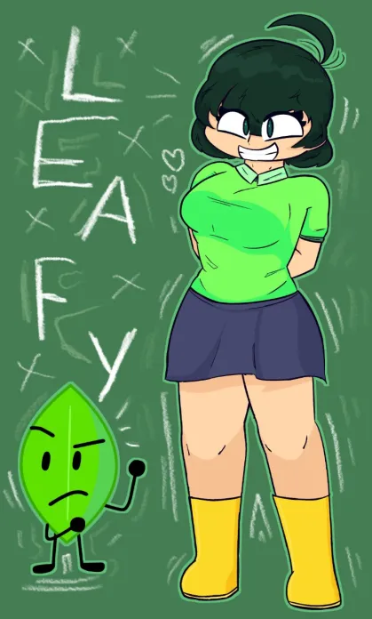 Humanized Leafy by TwoSevSixThree on DeviantArt