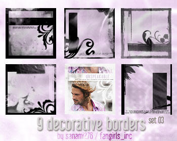 Decorative borders 03 by Sanami276 on DeviantArt