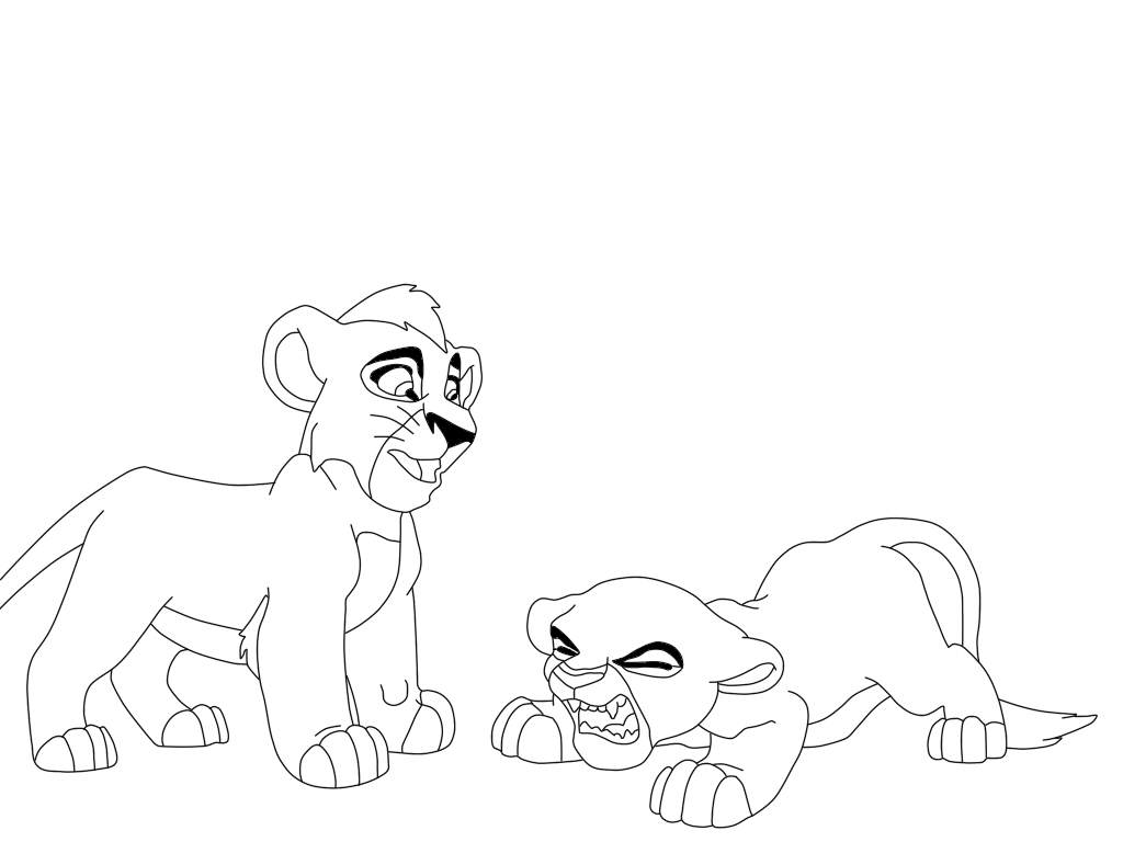 Lion Guard Kion And Kiara Coloring Pages Coloring Pages