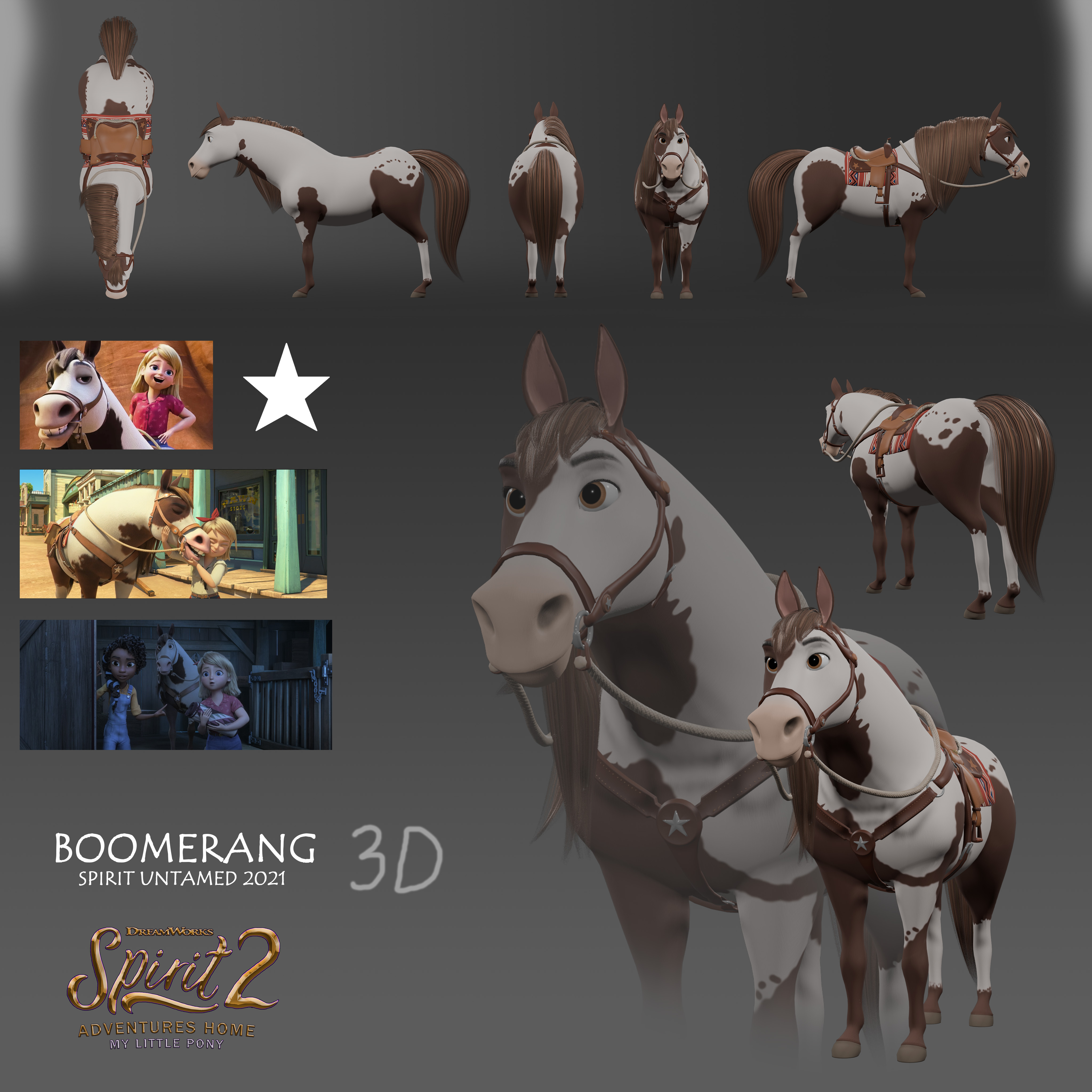 Spirit Horse Boomerang 3D Blender by Dragon-Ao on DeviantArt