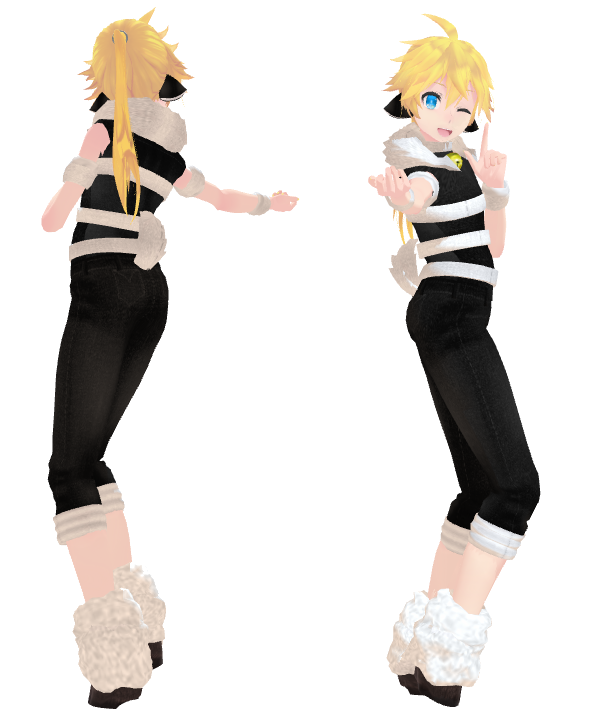 Updated TDA Lamb Len Kagamine Model (DL) by KittyNekkyo on DeviantArt