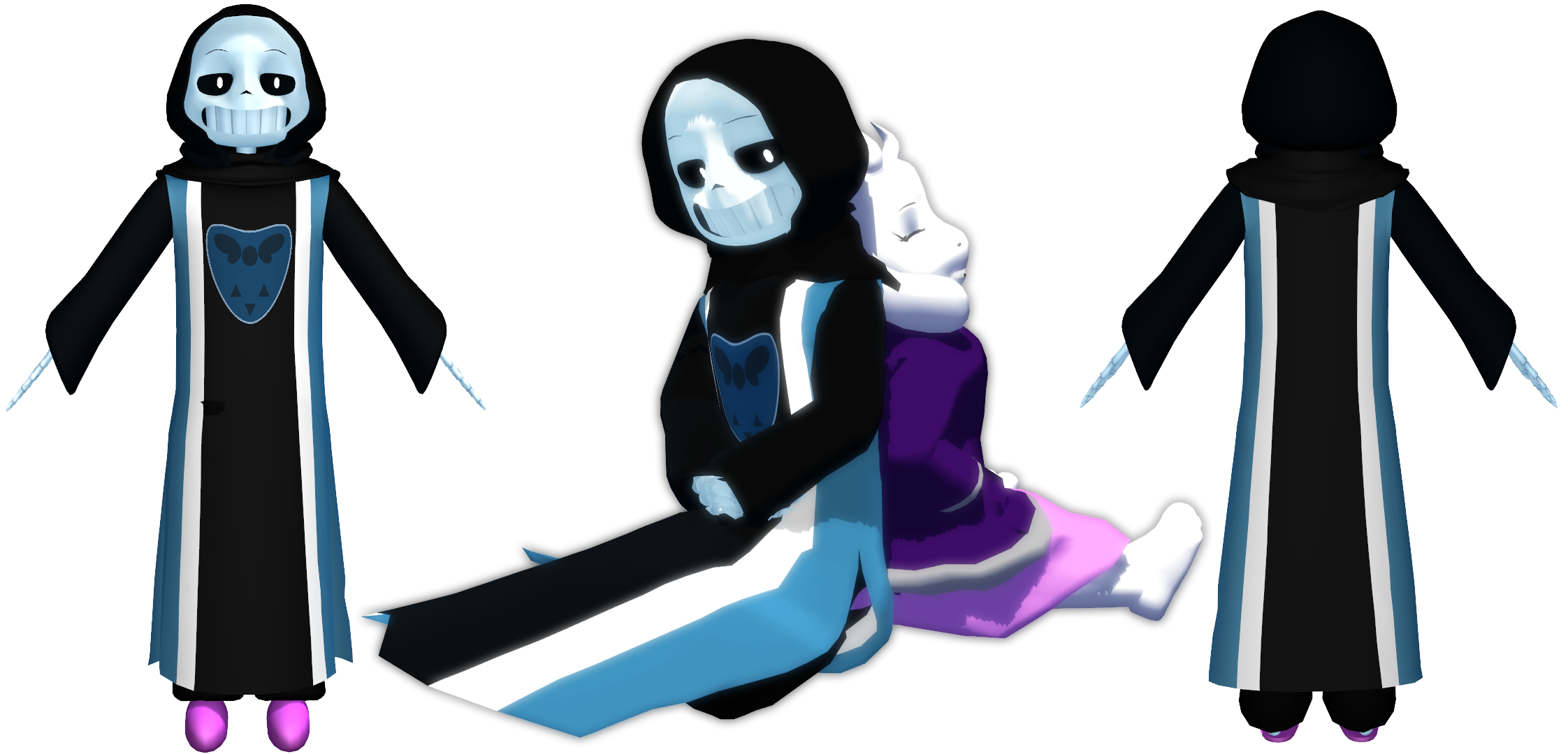 MMD AlterTale Sans (DL) by KittyNekkyo on DeviantArt