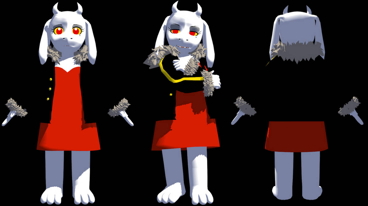 MMD AlterFell Toriel (DL) by KittyNekkyo on DeviantArt