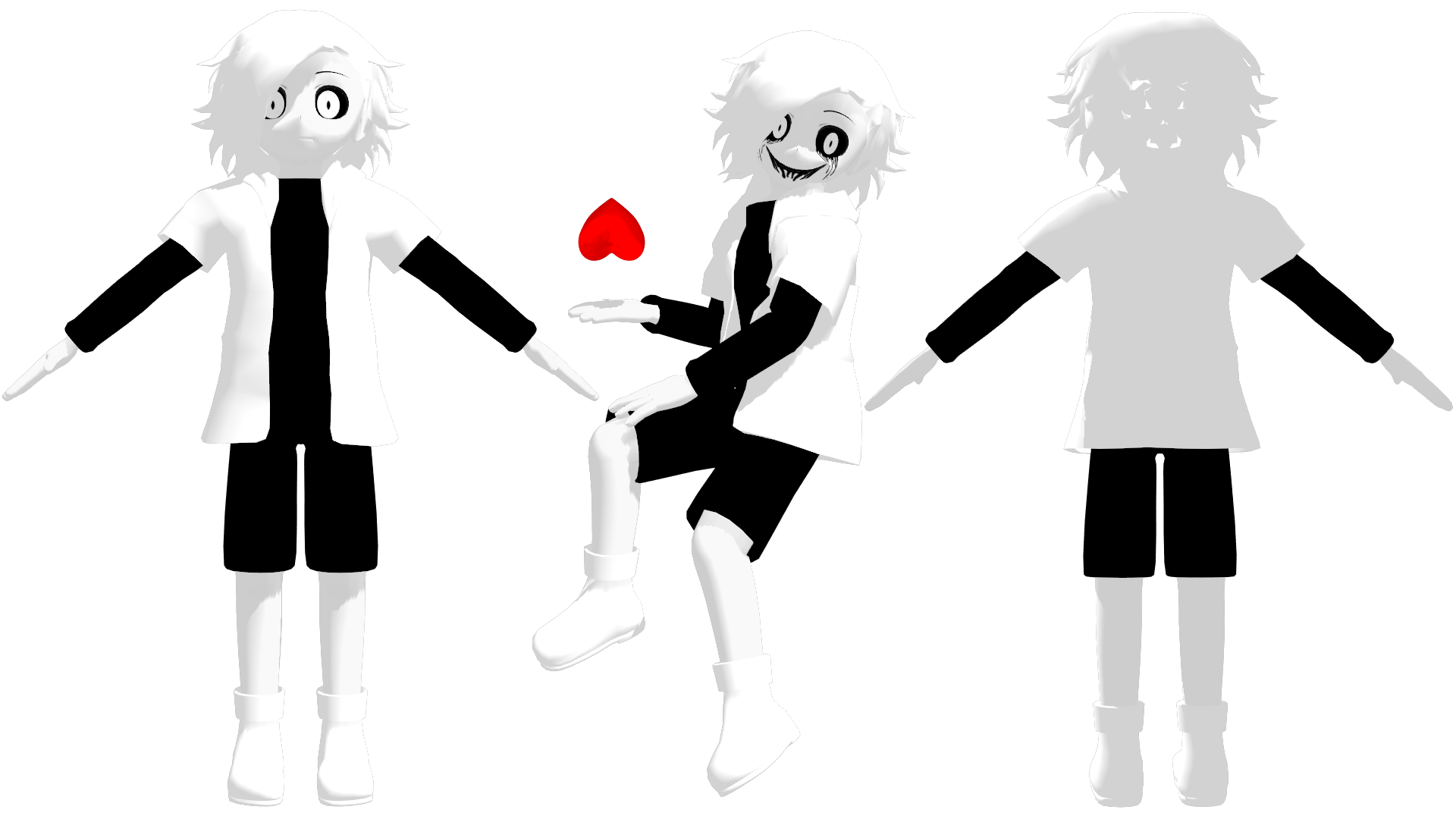 MMD Underverse Chara by KittyNekkyo on DeviantArt