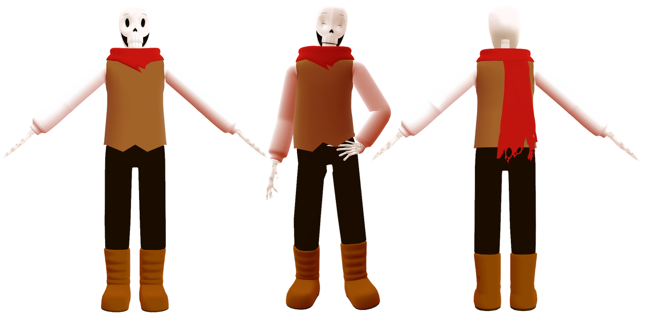 MMD DeityTale Papyrus (DL) by KittyNekkyo on DeviantArt