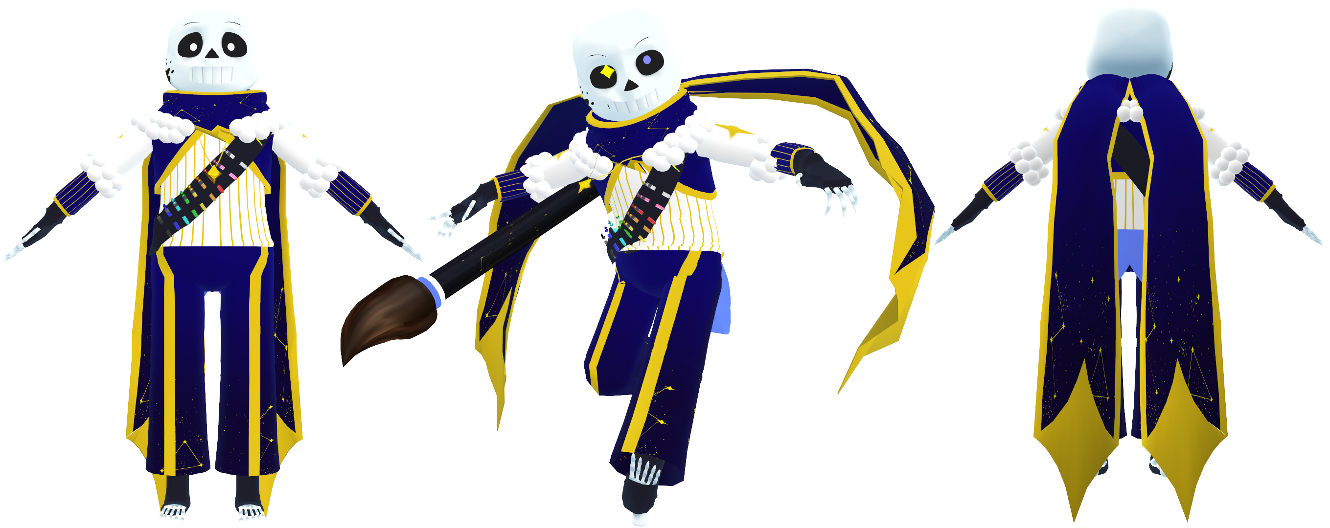 MMD Outer!Ink Sans (DL) by KittyNekkyo on DeviantArt
