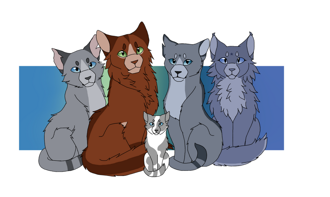 Bluestar and Oakheart by Mewnnee on DeviantArt
