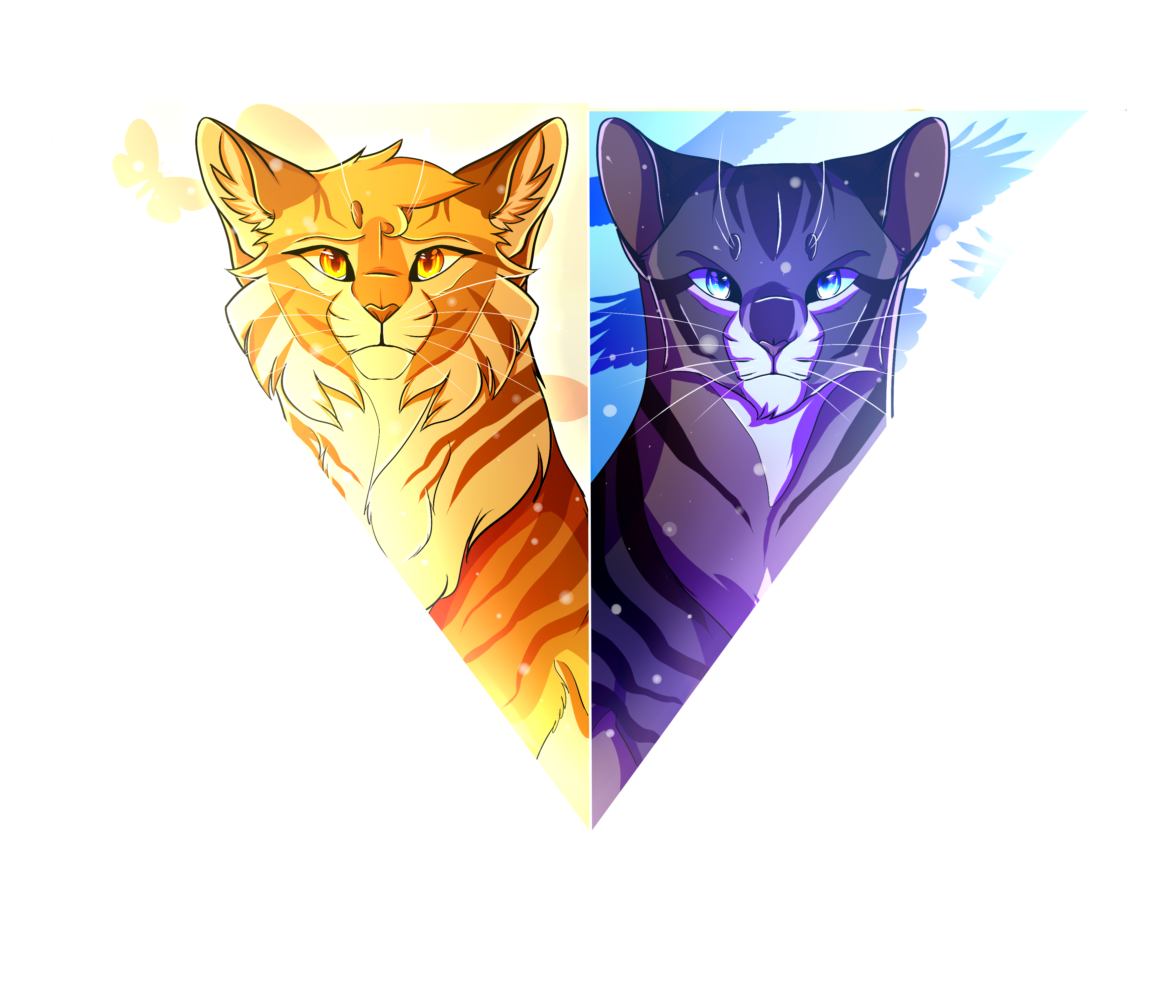 Warrior Cats Hawkfrost And Mothwing