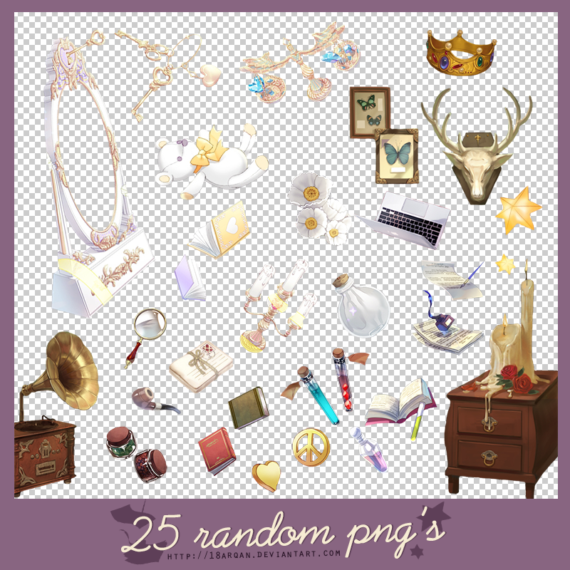 25 random png's by 18arqan on DeviantArt