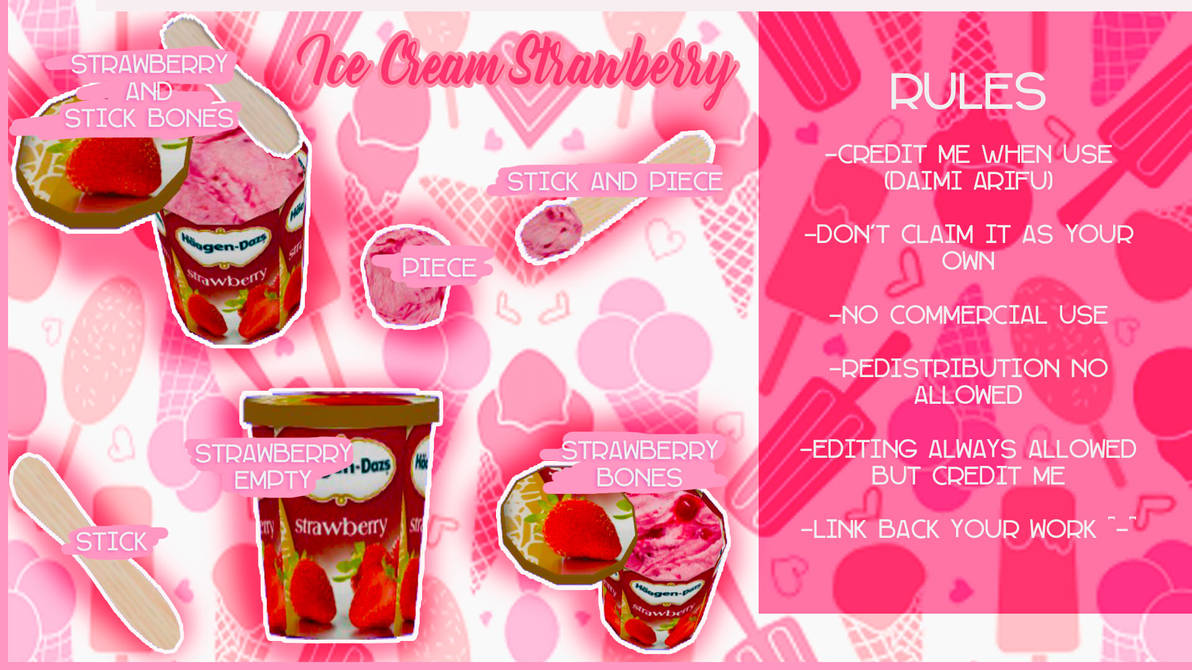 ICE CREAM Strawberry DL by DaikiAkemi on DeviantArt