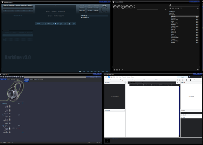 foobar2000 - Four Custom Themes by Shemhamforash01 on DeviantArt