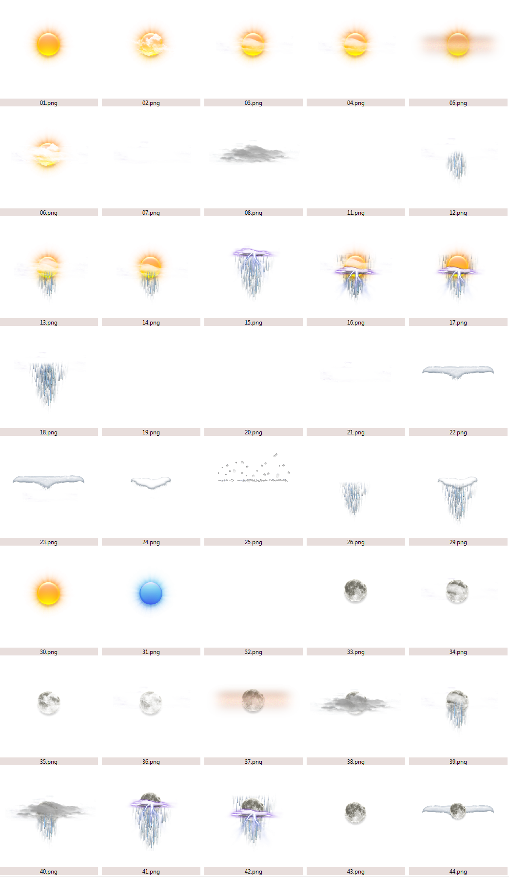 Weather7 Icons by mohitg on DeviantArt