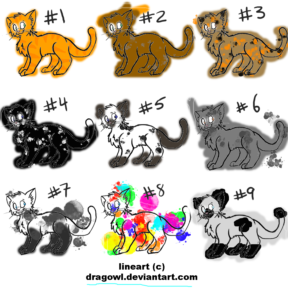 free Cat Adoptables by windrunner12345 on DeviantArt