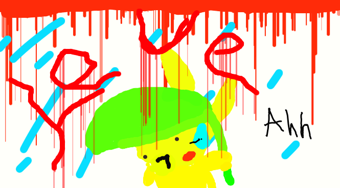 Pikachu scared of blood by bluewolf1414 on DeviantArt