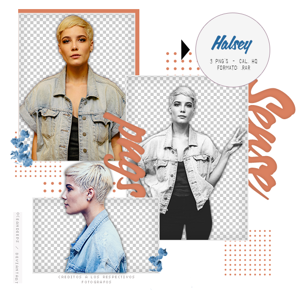 Pack png 238- Halsey. by SensePngs on DeviantArt