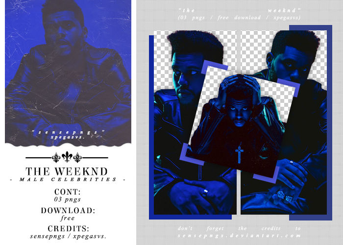 Pack Png 476 - The Weeknd by SensePngs on DeviantArt