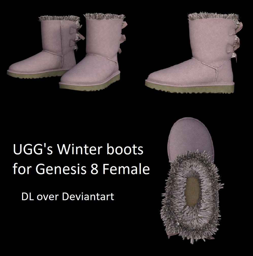 UGG's Boots for Genesis 8 Female by INNModels on DeviantArt