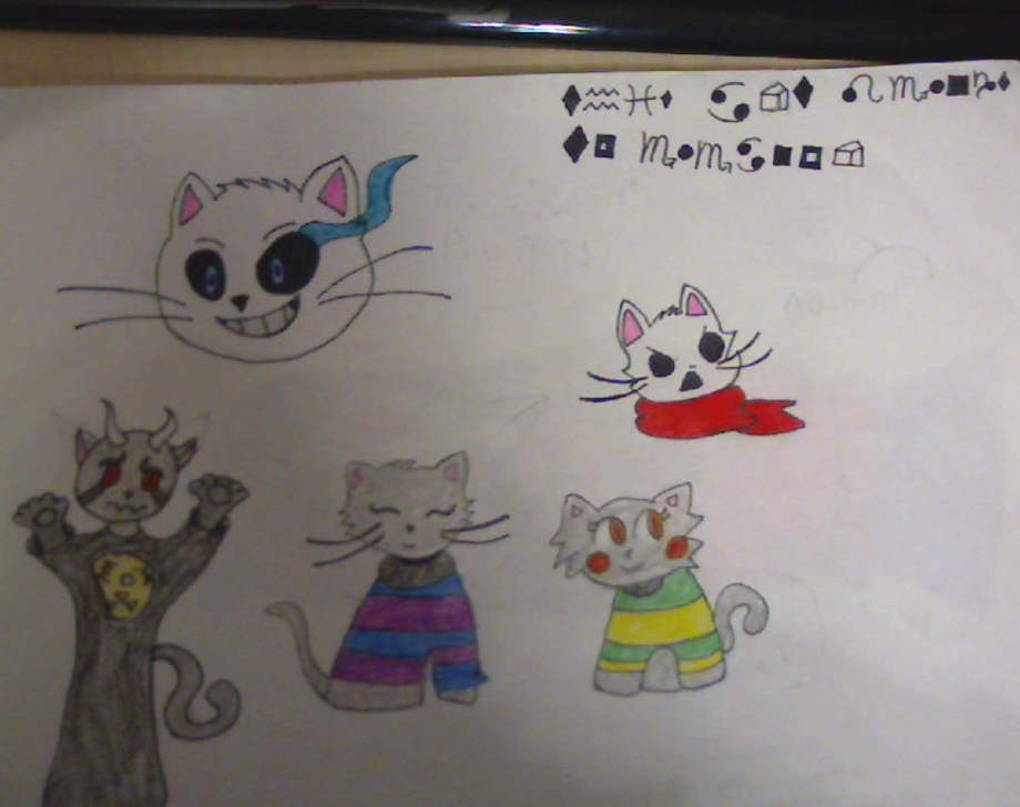 undertale cats by eeveegirl12553 on DeviantArt