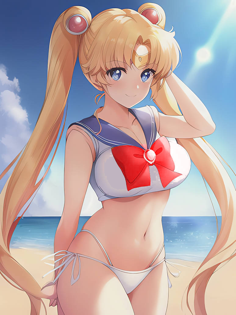 Sailor Moon Beach by oddonehere on DeviantArt