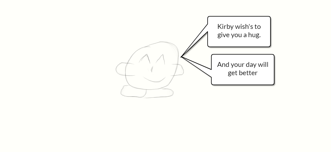 kirby hugs by Wolfkeylo34 on DeviantArt