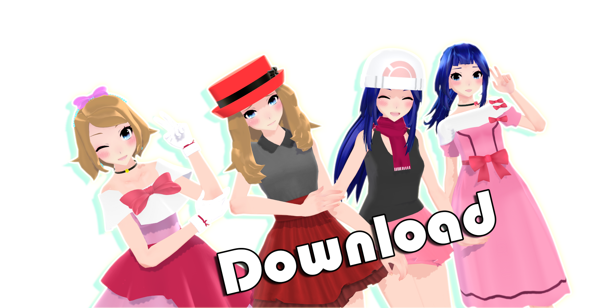 [Pokemon] TDA Serena and TDA Dawn - MMD DL by Meennie46 on DeviantArt