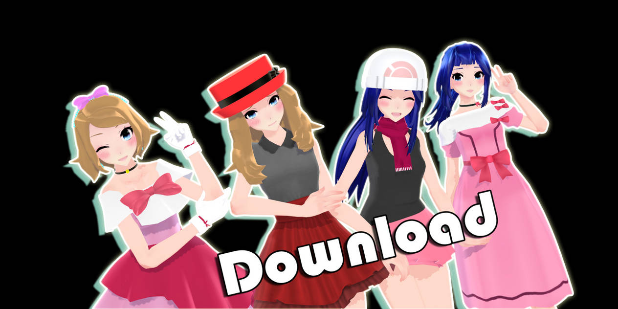 [Pokemon] TDA Serena and TDA Dawn - MMD DL by Meennie46 on DeviantArt