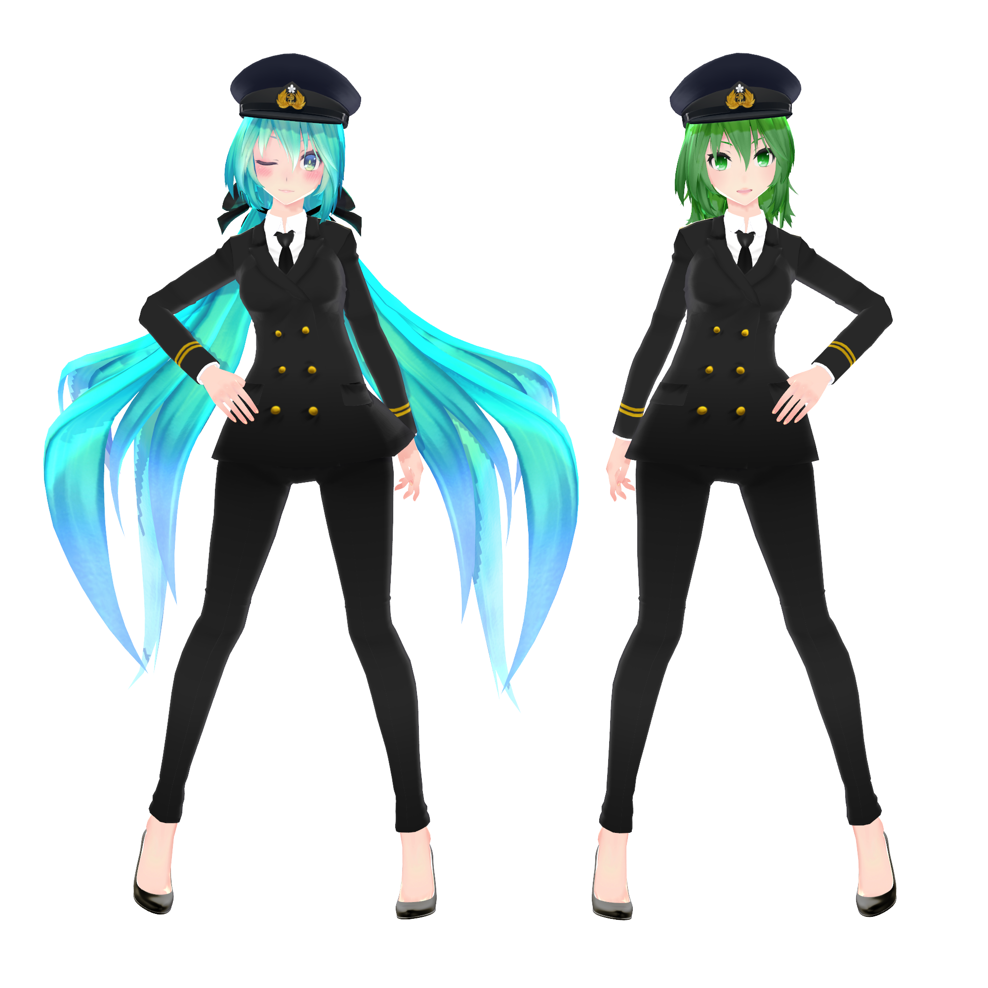 TDA Police Gumi AND Miku - MMD DL by Meennie46 on DeviantArt