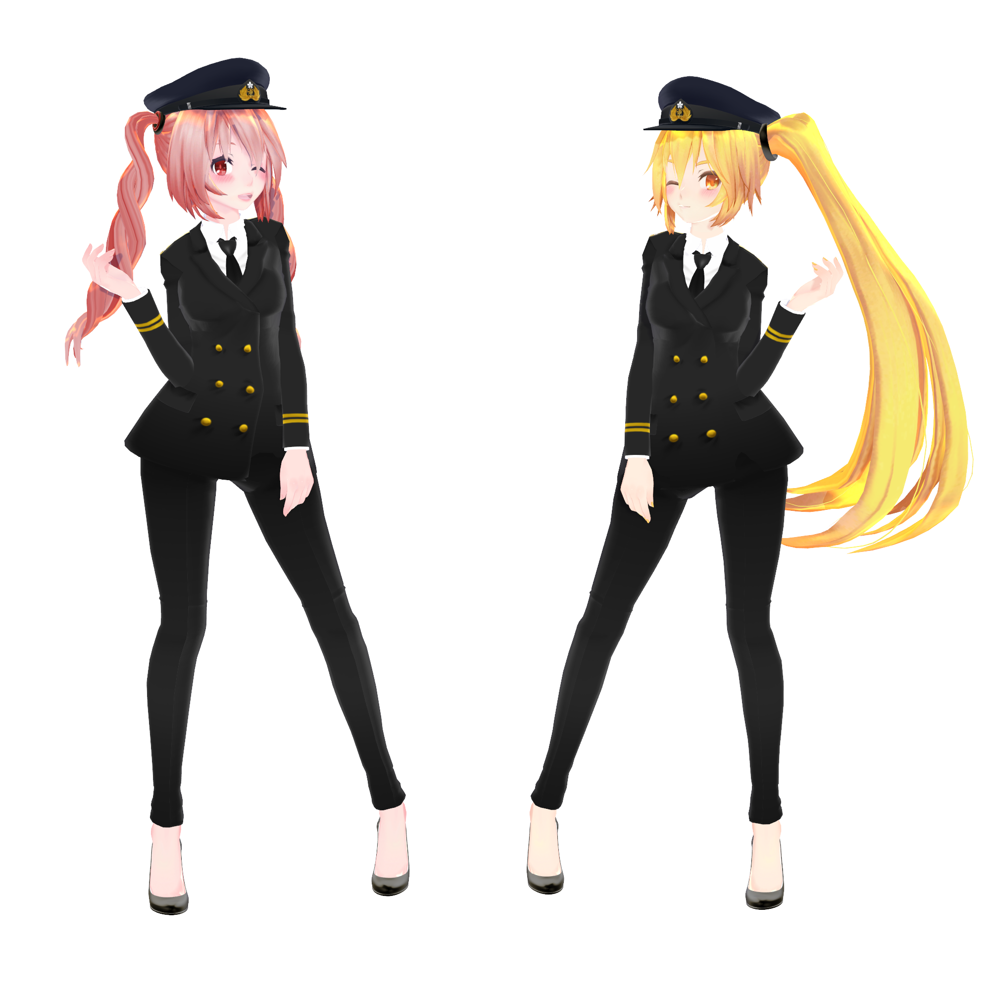 TDA Police Neru AND Teto - MMD DL by Meennie46 on DeviantArt