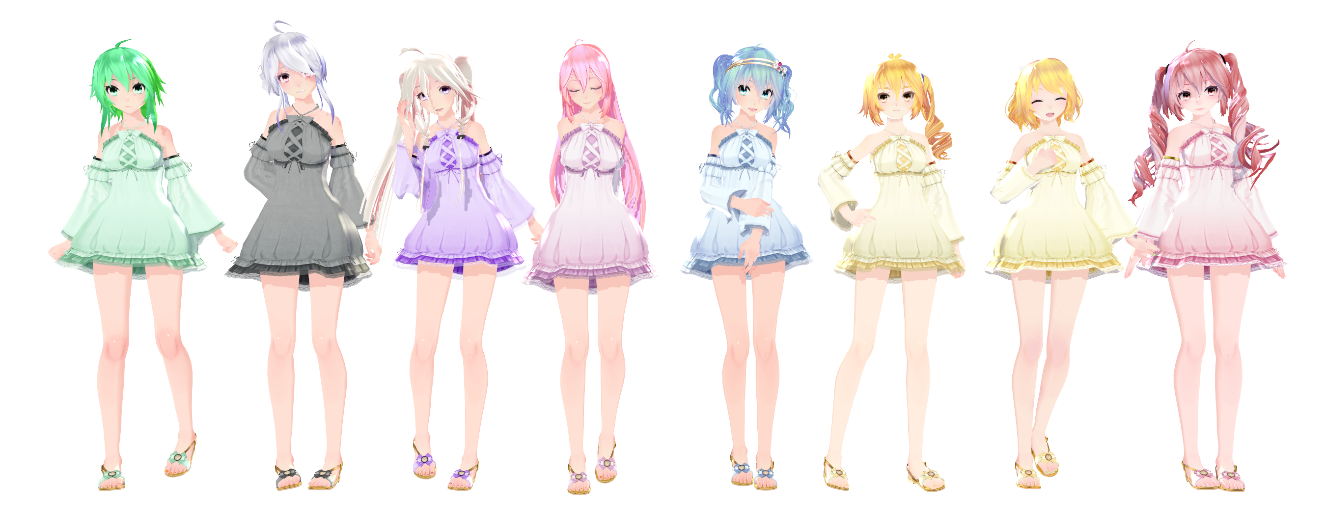 TDA Halter One Piece - MMD DL by Meennie46 on DeviantArt