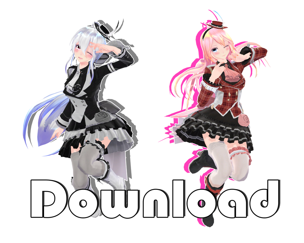 Tda Gsr Haku And Luka Mmd Dl By Meennie46 On Deviantart