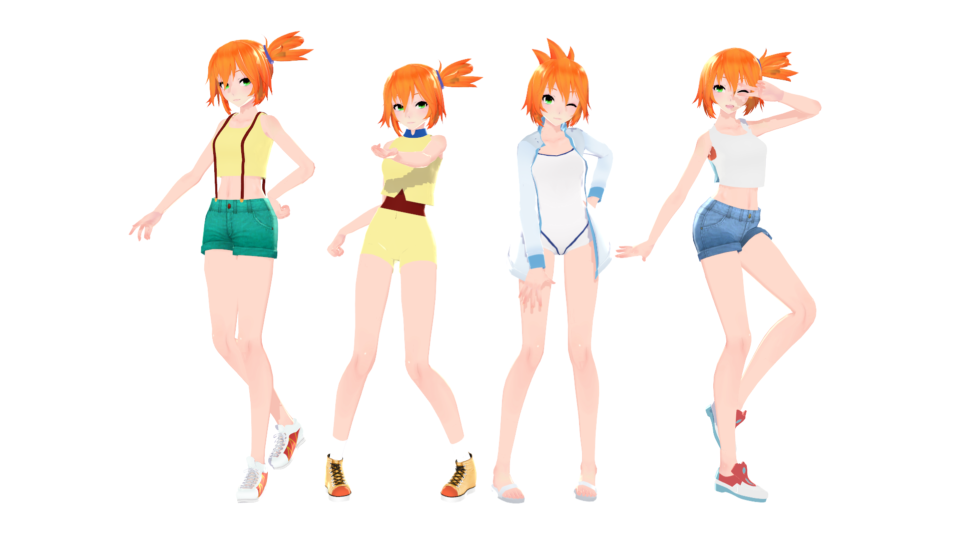 [Pokemon] TDA Misty - MMD DL by Meennie46 on DeviantArt
