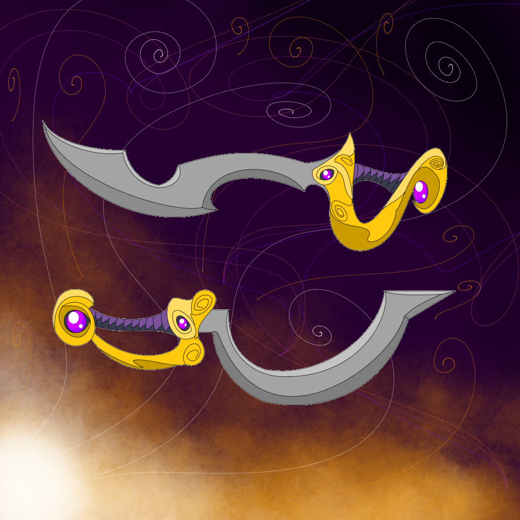 Twin Djinn Scimitar by IronBroFst on DeviantArt