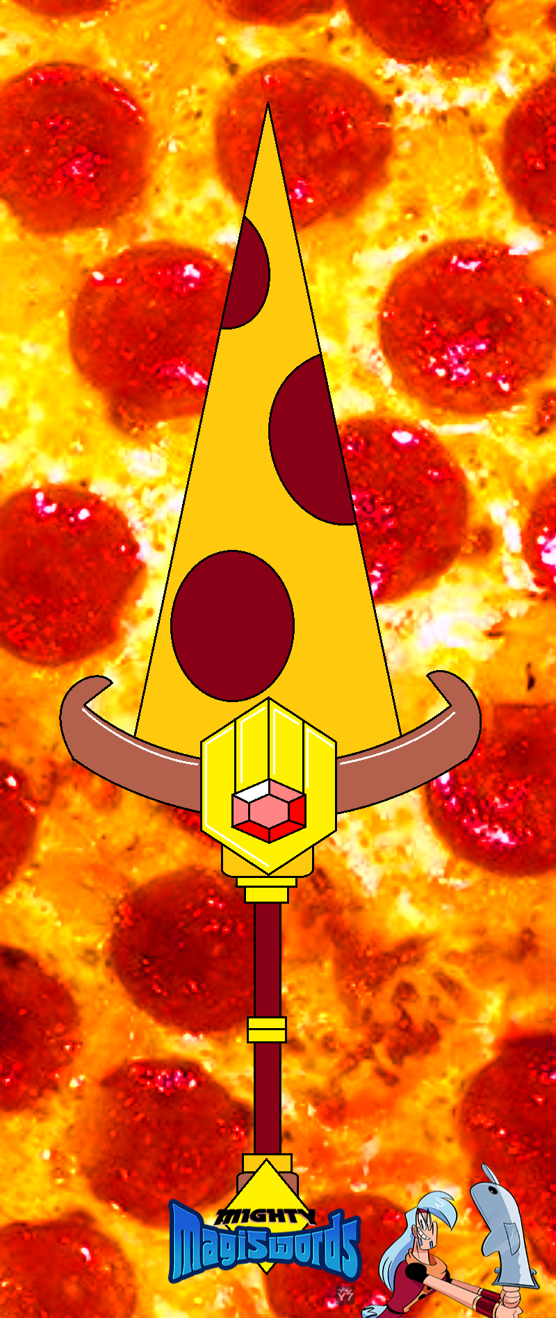 Mighty MagiSwords: Pizza MagiSword by IronBroFst on DeviantArt